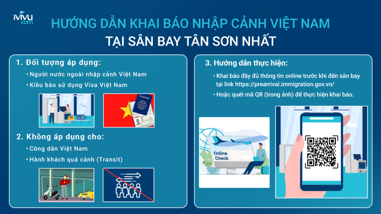 Hướng dẫn nhập cảnh Việt Nam ở sân bay Tân Sơn Nhất 2026